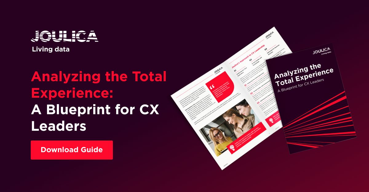 Analyzing the Total Experience: A Blueprint for CX Leaders